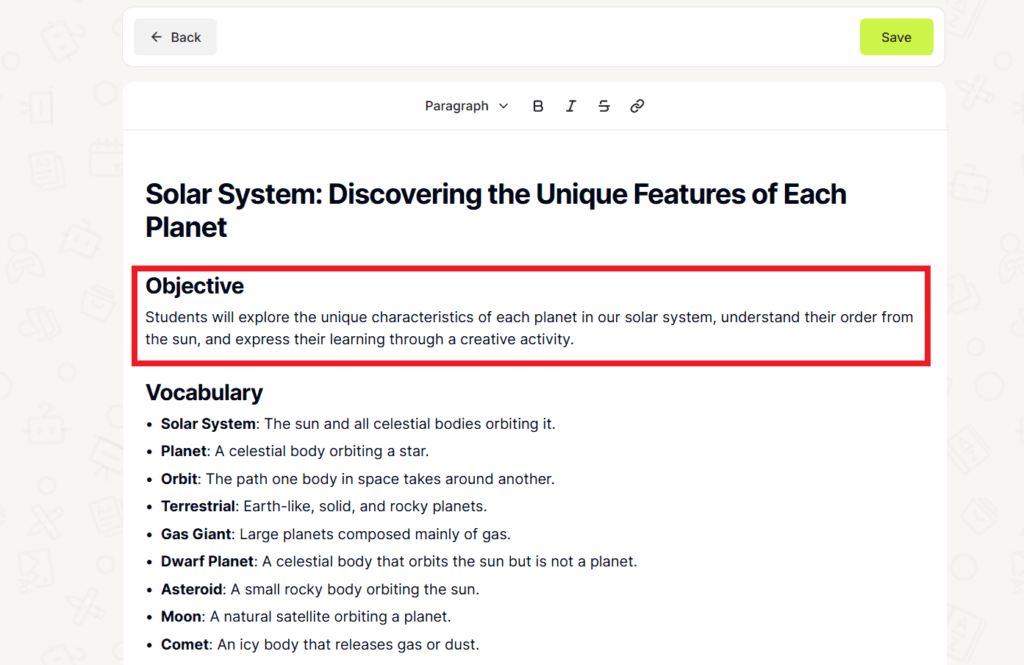 5 Steps on How to Write an Objective for a Lesson Plan | Edcafe AI